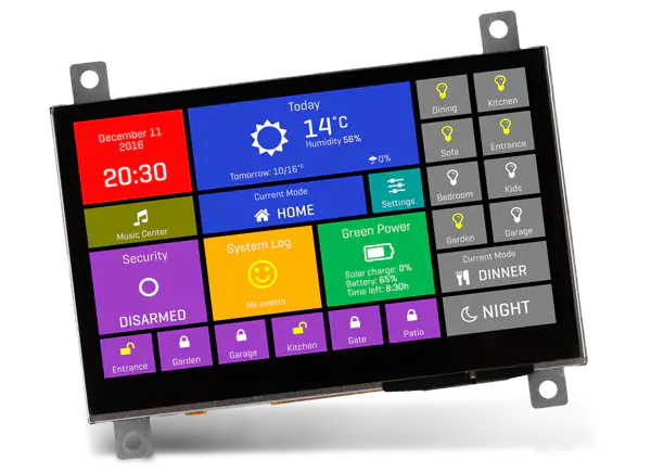 HMI Displeje - My Smart Home